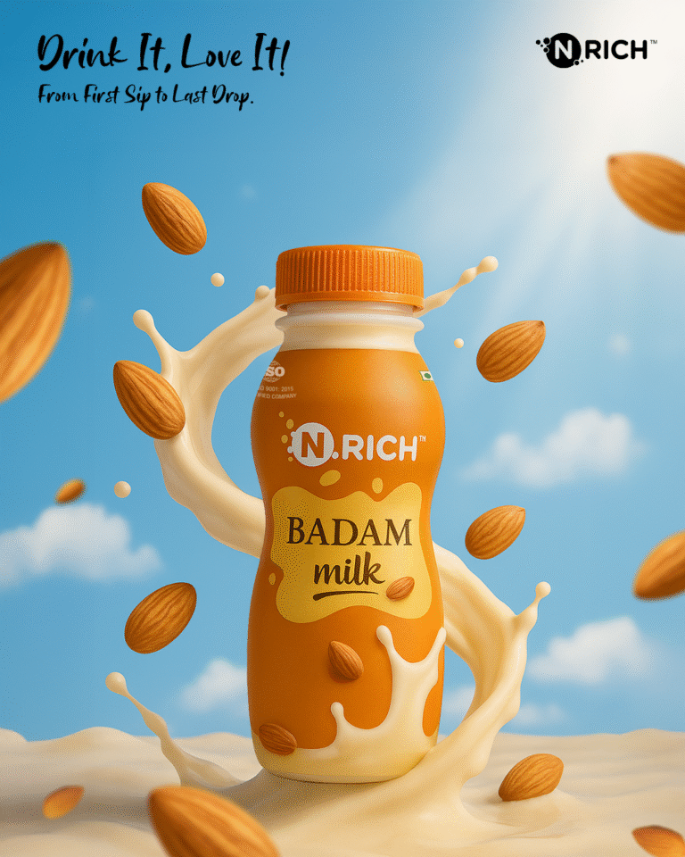 Nrich Badam Milk – Best Almond Milk in India | Best Badam Milk in India